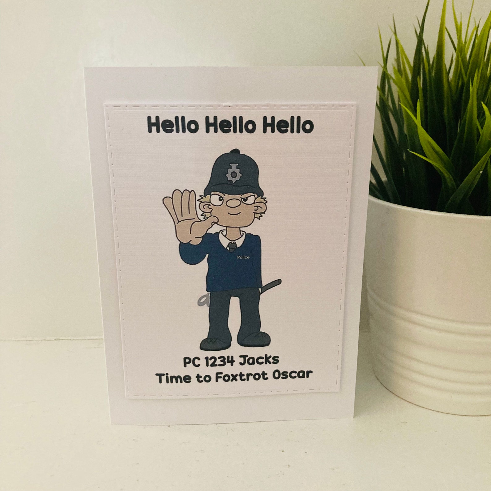 Police Card Personalised New Job Card Congratulations Card - Etsy