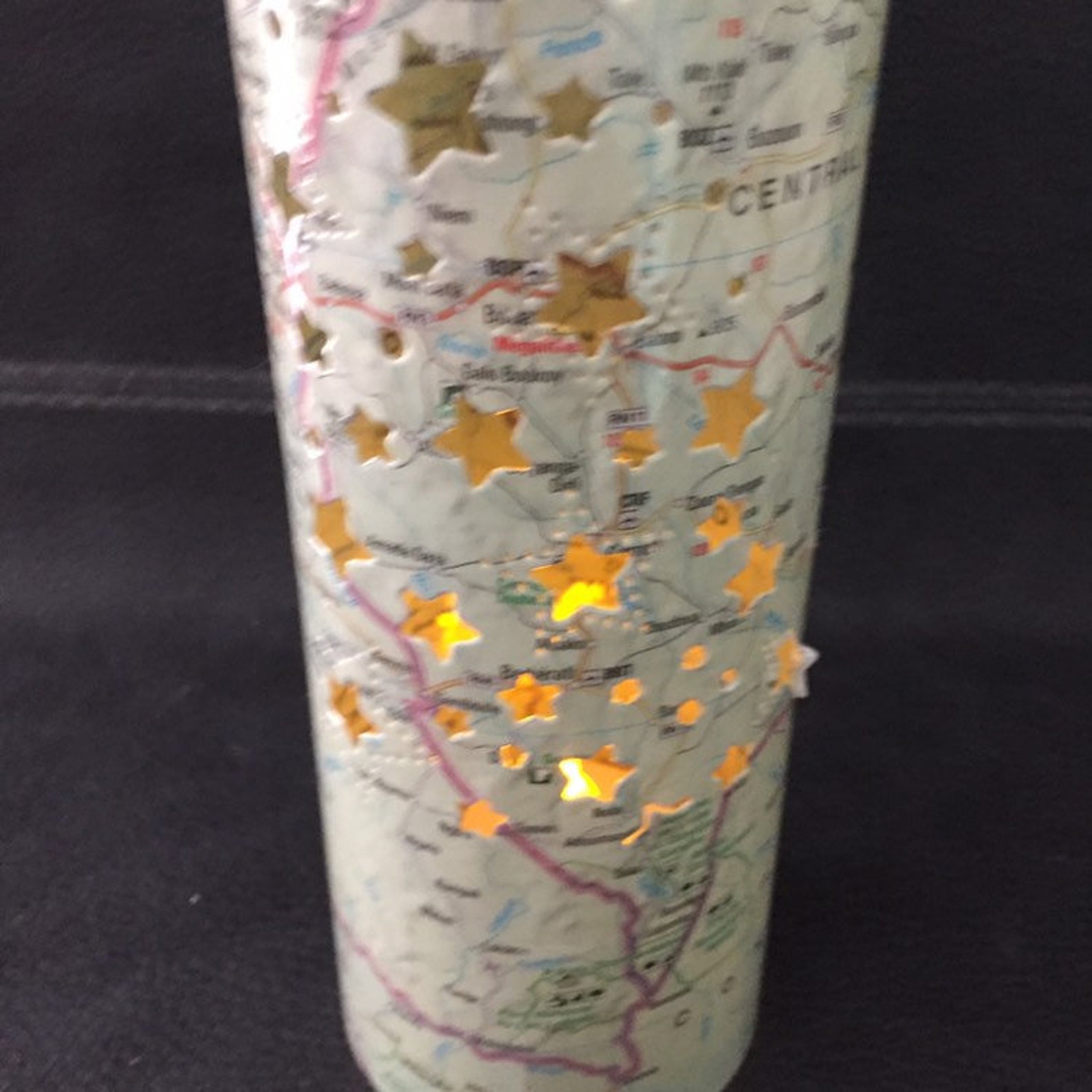 Map Themed Paper Lantern Gift Map Art Luminary Gift Map - Etsy UK