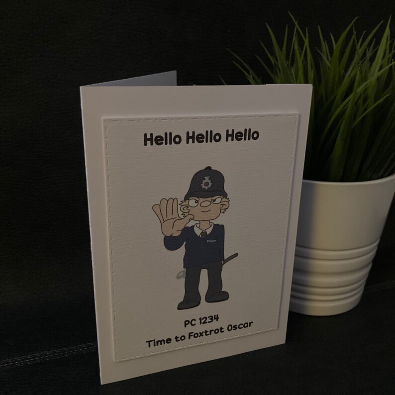 Personalised 3D Police Card Police Promotion New Job - Etsy