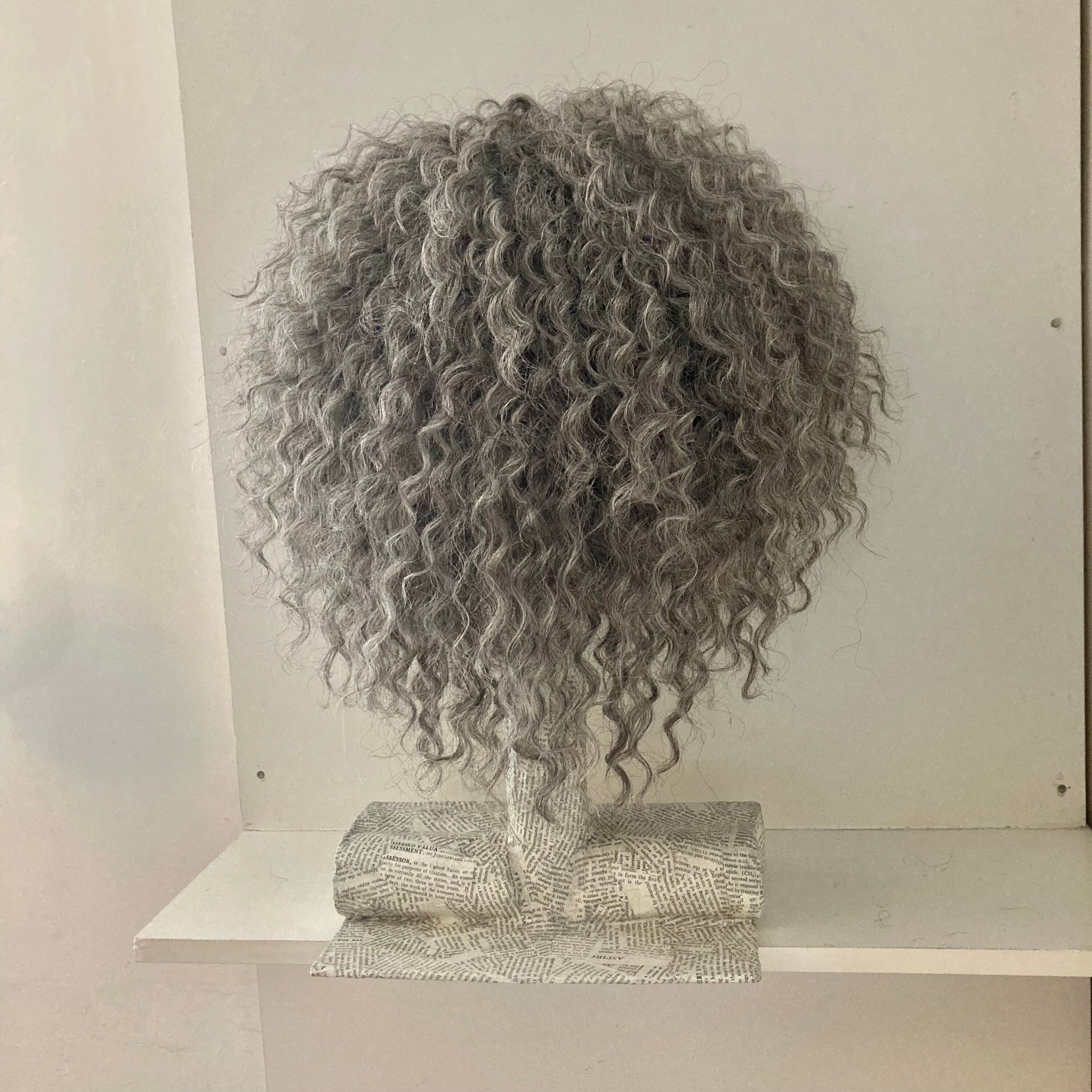 Grey Wig Gray Synthetic Handmade Wig Creativity Designer - Etsy