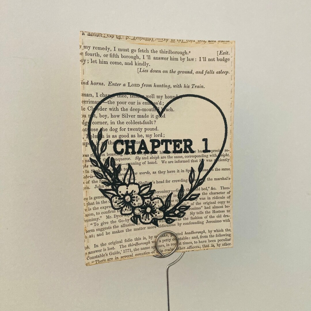 Wedding Table Numbers, Vintage Book Page Table Numbers, Literature ...