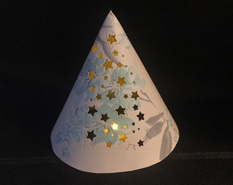 Origami Tea Light Holder or Paper Lantern White Mulberry - Etsy