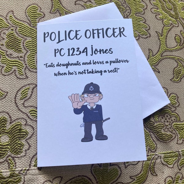Police Passing Out Card - Etsy