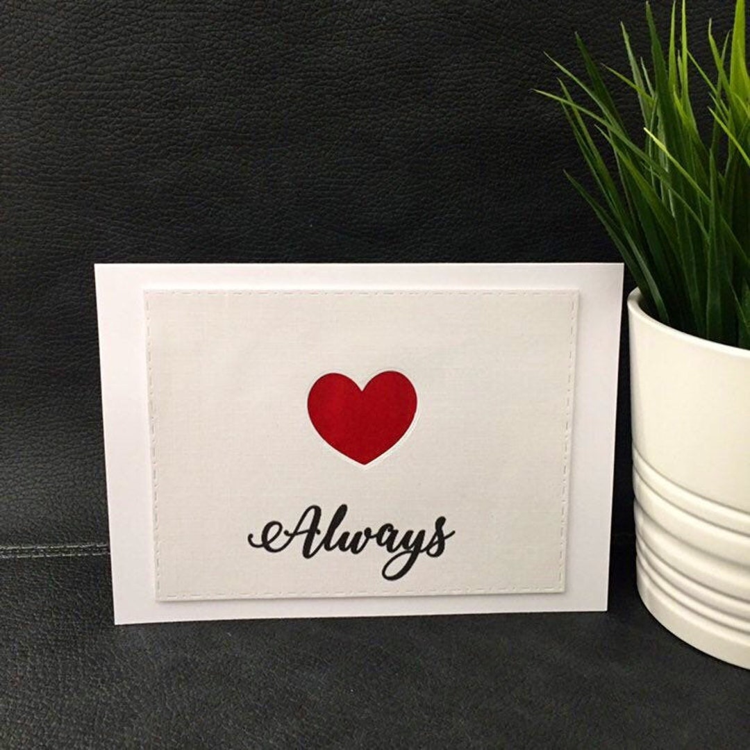 Personalised Marry Me Card for Her, Always, Red Heart Card, Proposal ...
