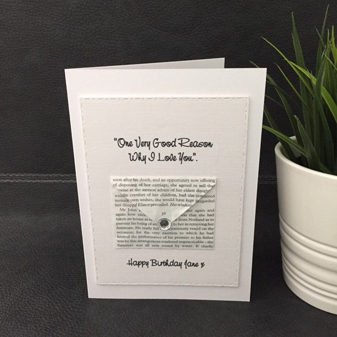 Personalised Birthday Card Book Themed Card Book Card for - Etsy