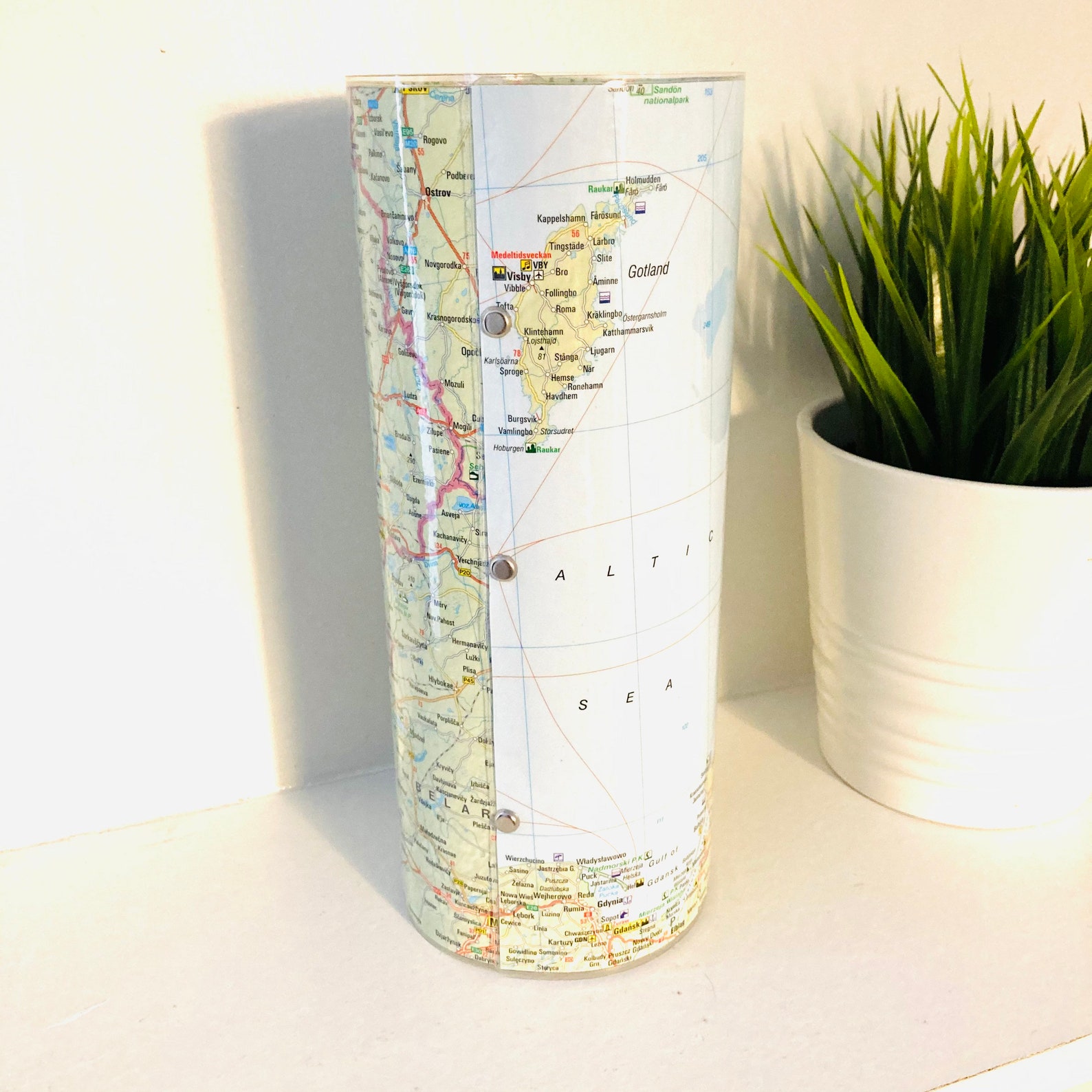 Map Themed Paper Lantern Gift Map Art Luminary Gift Map - Etsy UK
