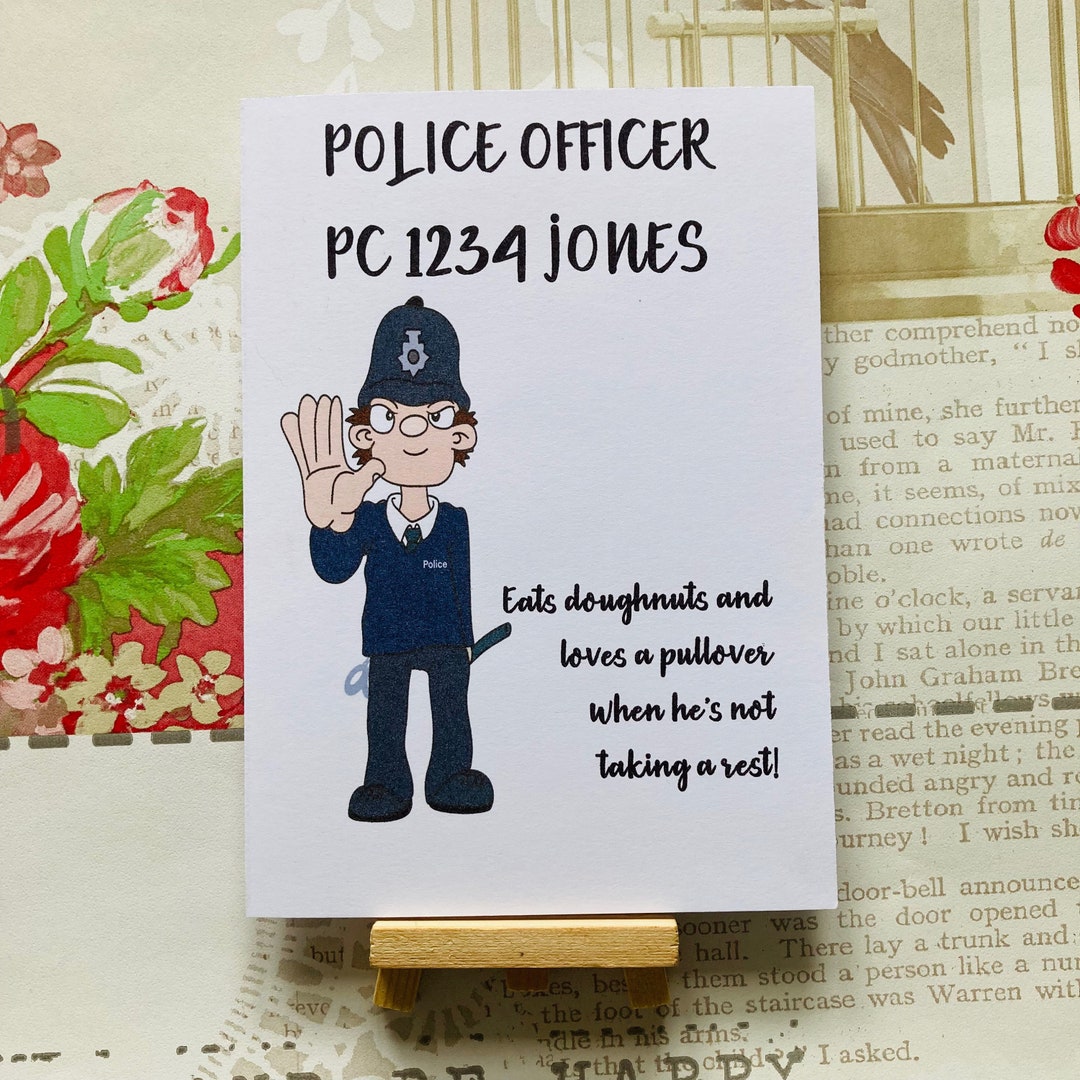 Personalised Police Card, Police Congratulations Card, Police Promotion ...