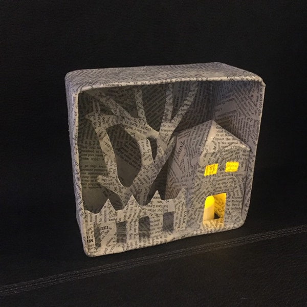 Paper Mache Houses - Etsy