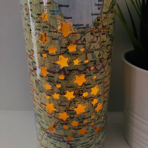 Map Themed Paper Lantern Gift Map Art Luminary Gift Map - Etsy UK