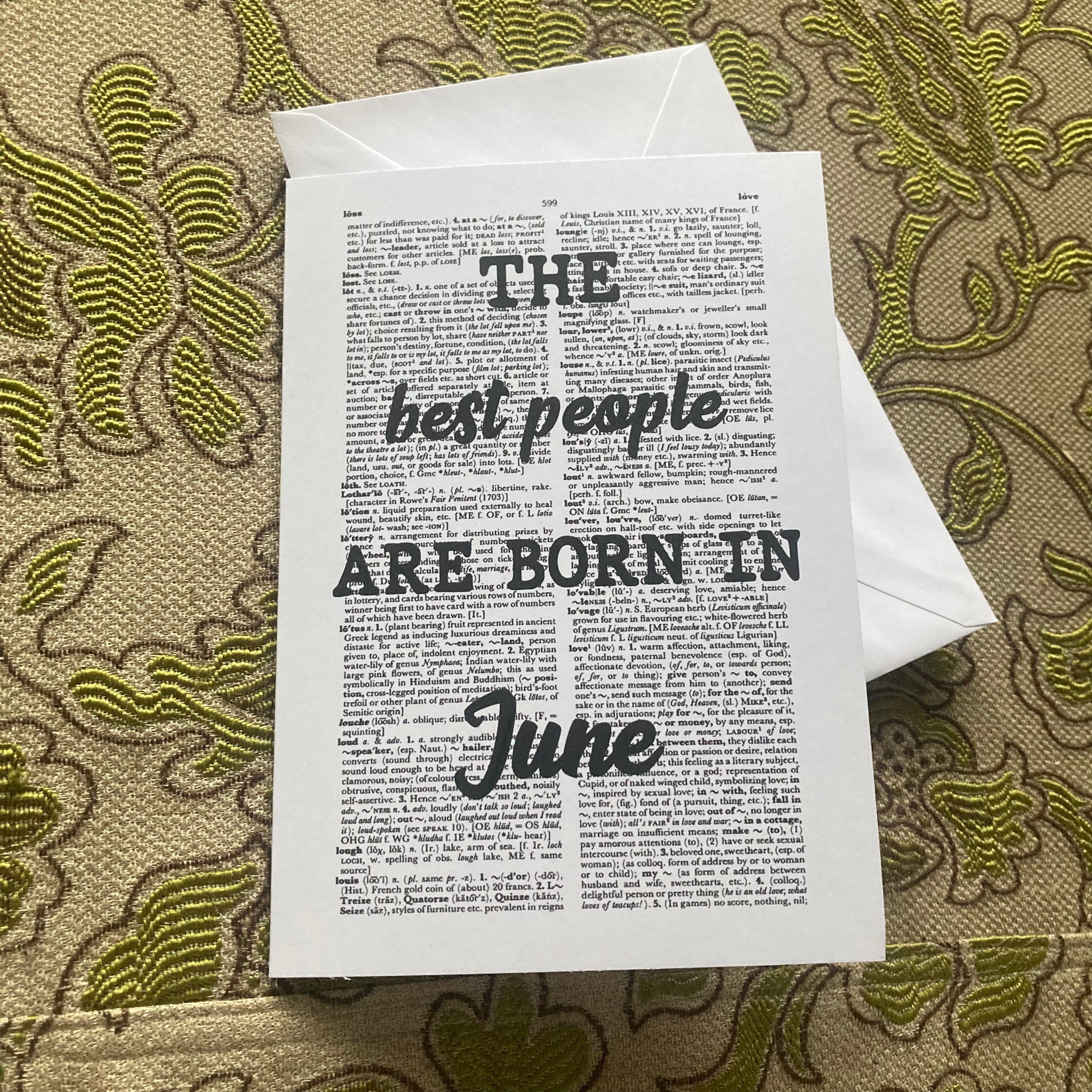 June Birthday Card, for Bestie, Friend Card, Funny Birthday Card for ...