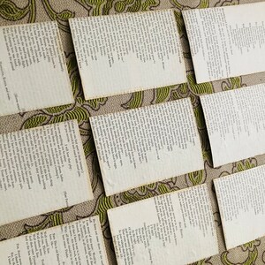 Wedding Table Numbers, Vintage Book Page Table Numbers, Literature ...