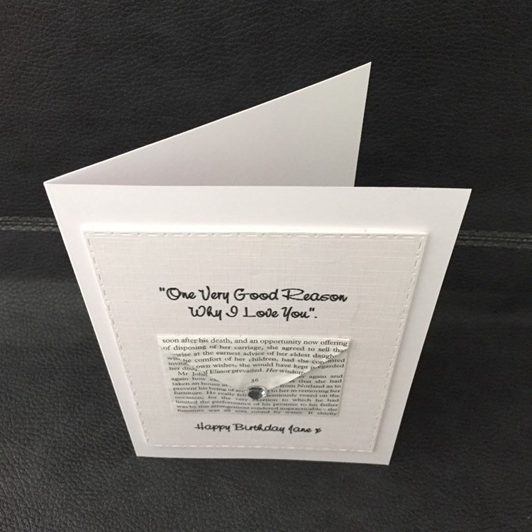 Personalised Birthday Card Book Themed Card Book Card for - Etsy