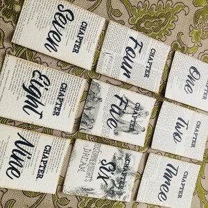 Wedding Table Numbers, Vintage Book Page Table Numbers, Literature ...
