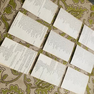 Wedding Table Numbers, Vintage Book Page Table Numbers, Literature ...