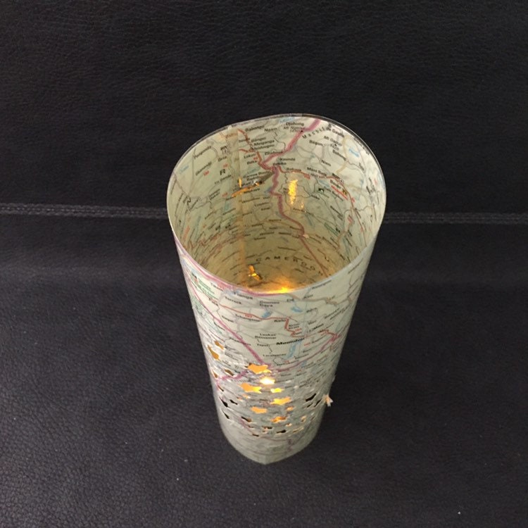 Map Themed Paper Lantern Gift Map Art Luminary Gift Map - Etsy UK