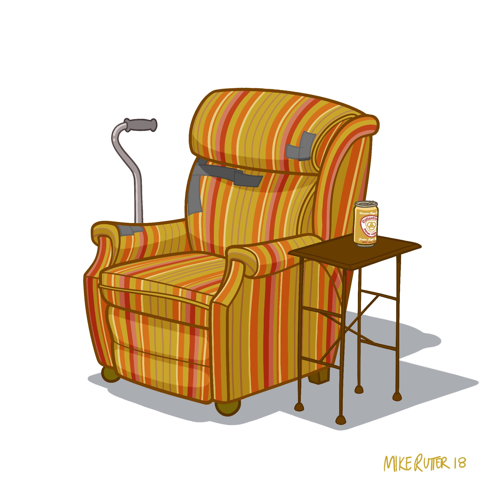 Frasier Digital Print marty's Chair - Etsy
