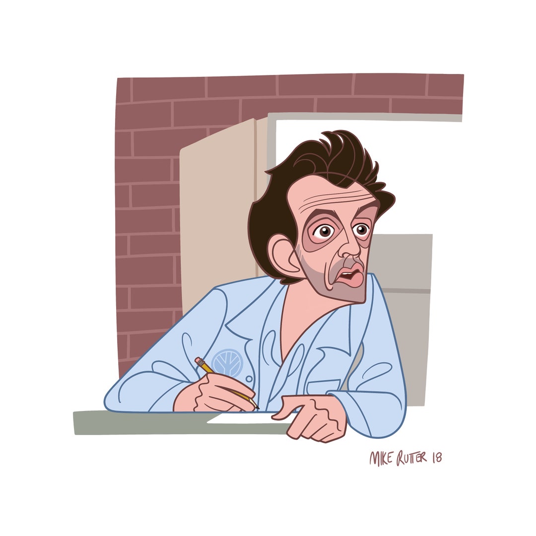 Taxi TV Show Print (reverend Jim) - Etsy