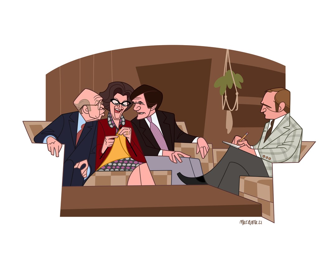 Bob Newhart Show (therapy Group) Print - Etsy