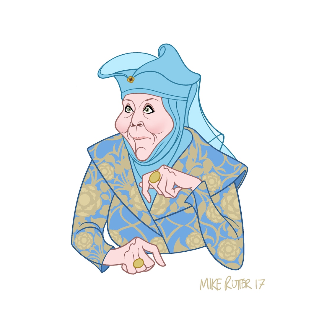 Game of Thrones Olenna Tyrell Print (queen of Thorns) - Etsy