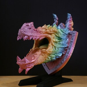 3D Printed Dragon Controller Stand - Fantasy Wall Decor & Headphone ...