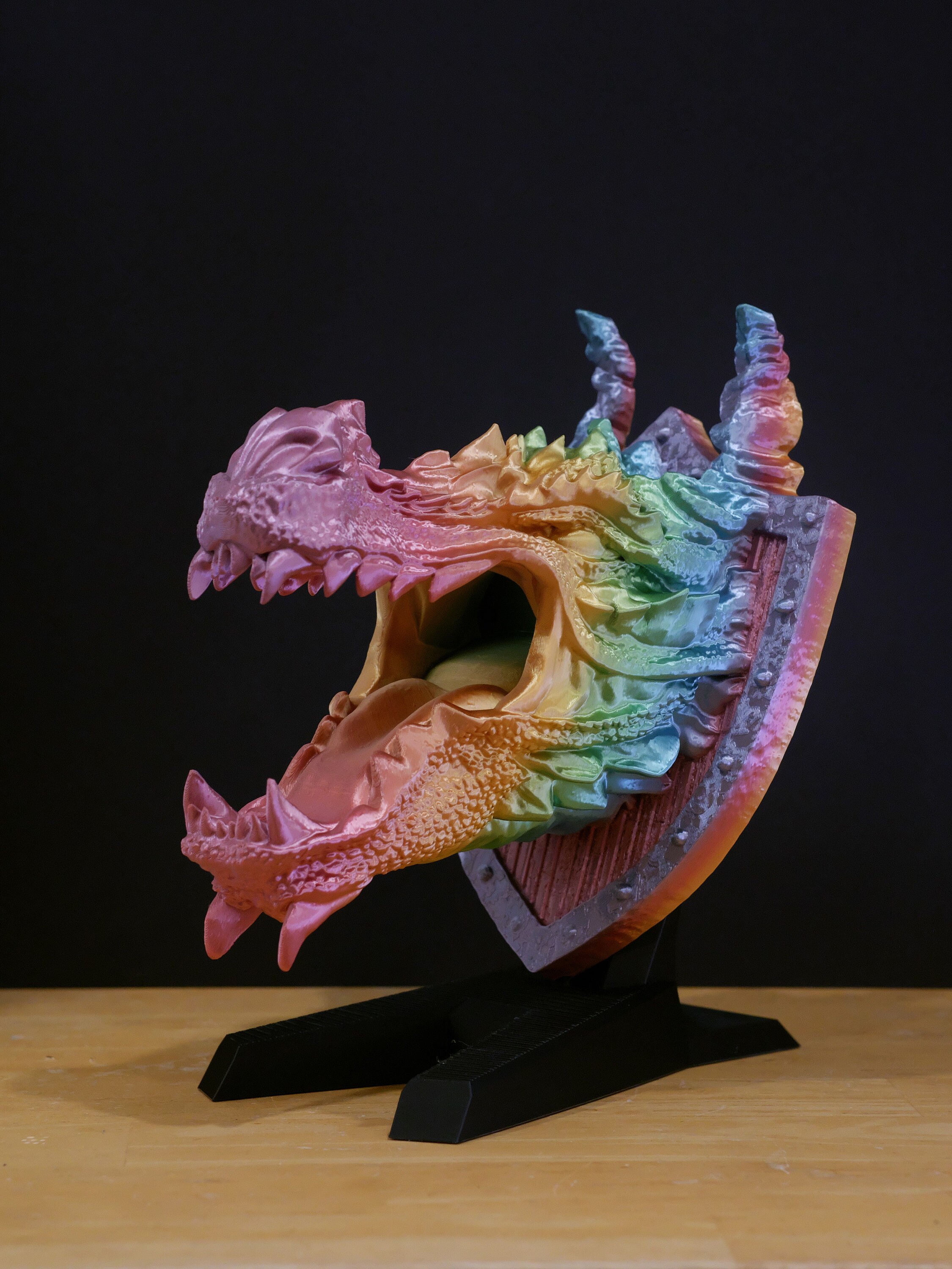 3D Printed Dragon Controller Stand - Fantasy Wall Decor & Headphone ...