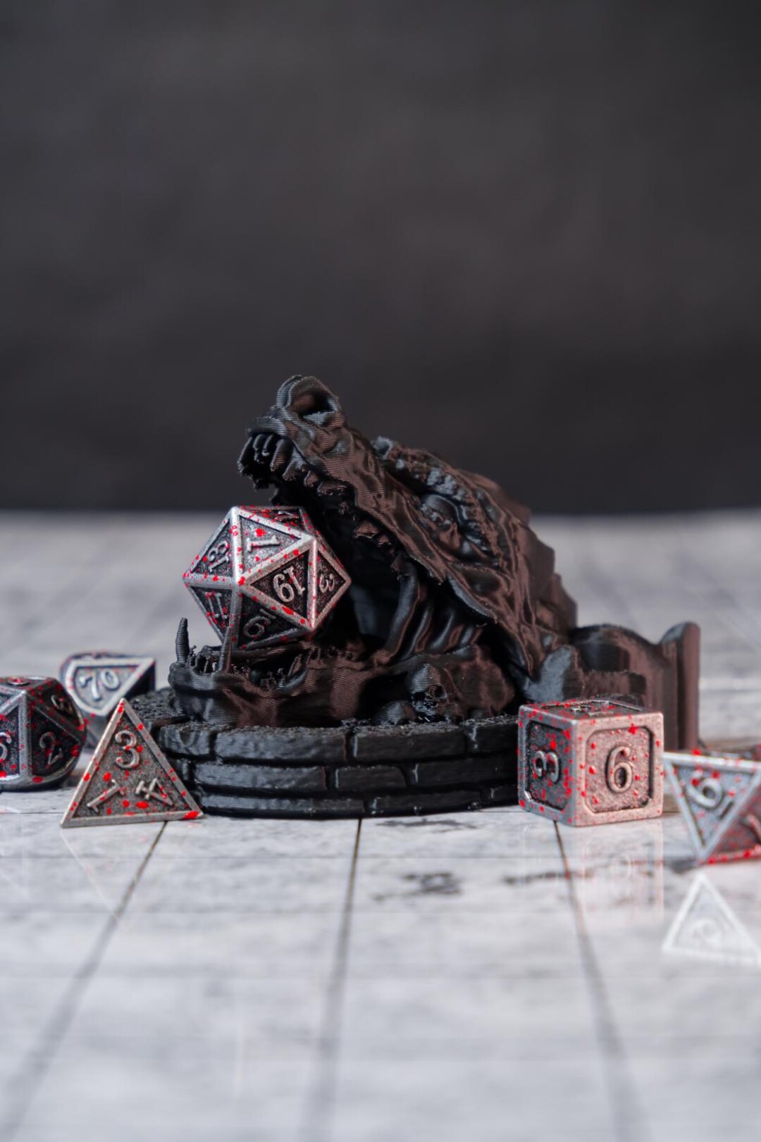 3D Printed Dragon Dice Guardian || D20 Dice Stand || Tabletop RPG ...