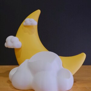 3D Printed Moon & Cloud Controller Stand | Celestial Video Game ...