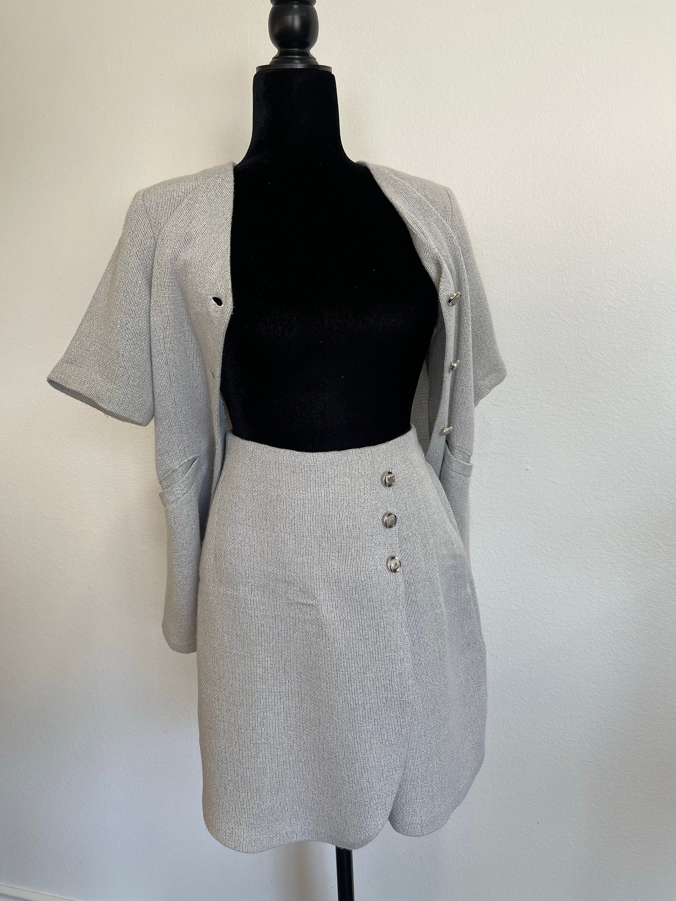 Vintage Light Grey Skort Set - Etsy