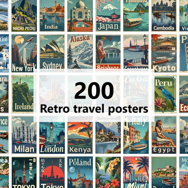 Vintage Travel Posters - Etsy