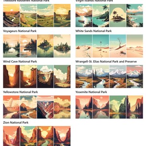 All 63 US National Parks Posters Bundle of National Park Posters - Etsy