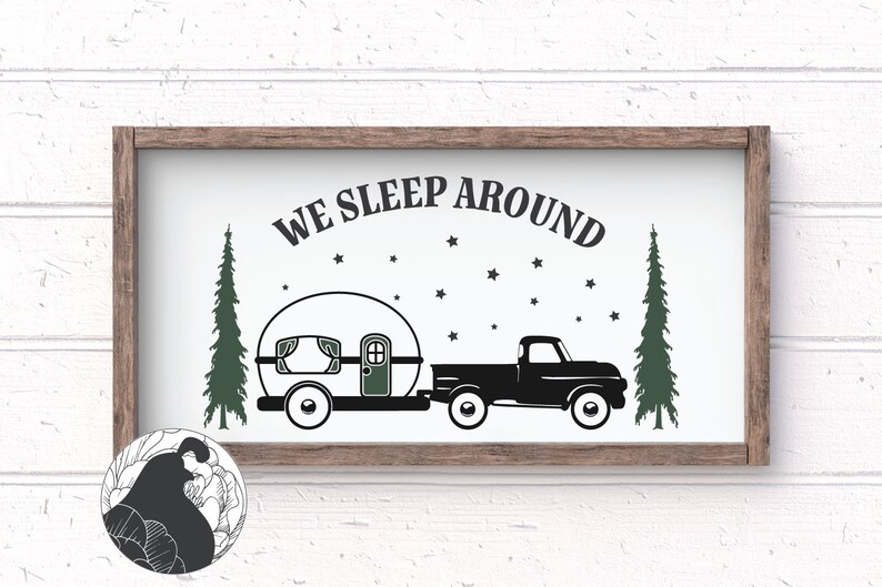 We Sleep Around SVG Camping Cut File Camper Svg Svg Vintage - Etsy