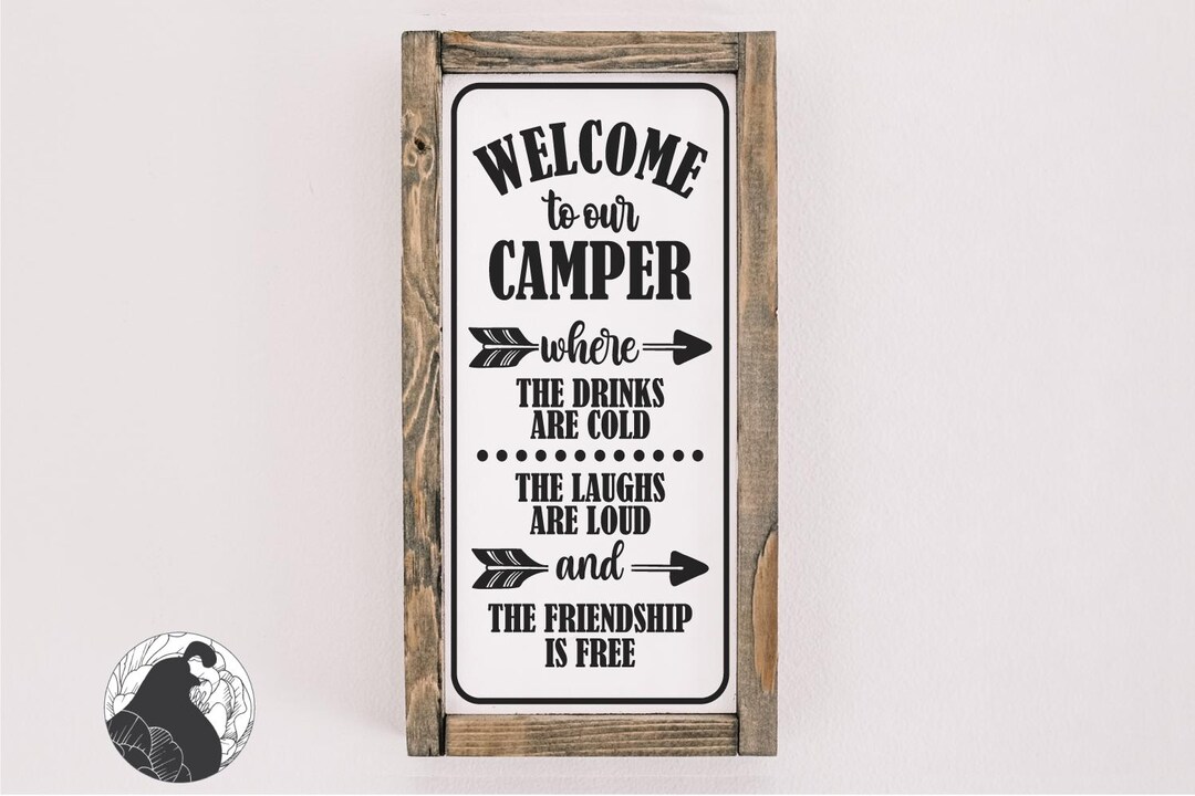 Welcome to Our Camper SVG, RV Sign SVG, Camping Svg, Camper Sign Design ...