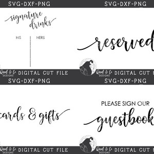 Wedding SVG Bundle, Wedding Signs Svg, Wedding Cut File, Welcome Svg ...