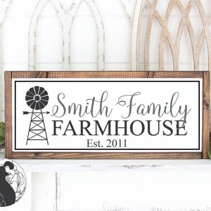 Family Name SVG, Last Name Svg, Windmill Cut File, Established Svg ...