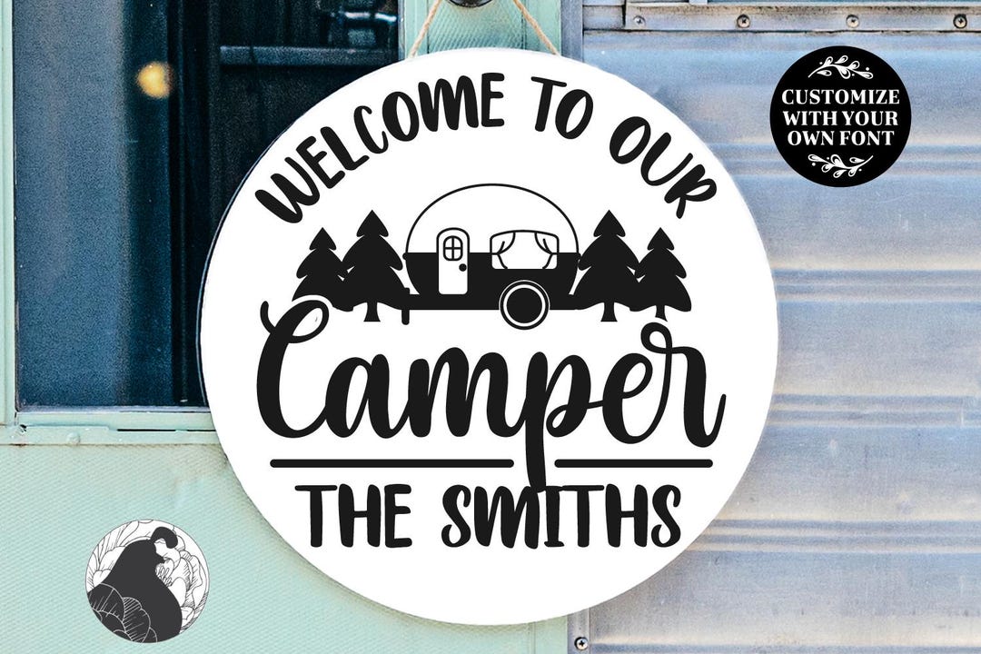 Welcome to Our Camper SVG: RV Sign Design (digital Download) - Etsy