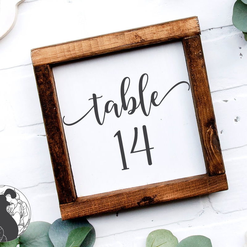 Table Numbers Svg - Etsy
