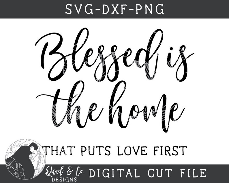 Svg Files Blessed Svg Home Svg Christian Svg Cut Files - Etsy