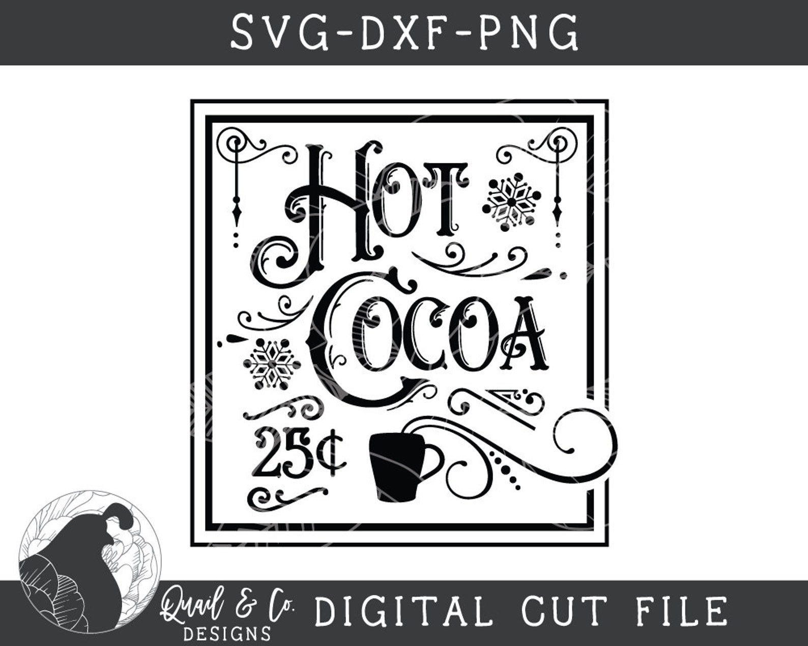 Hot Cocoa Bundle SVG Christmas Svg Bundle Christmas Sign Cut - Etsy