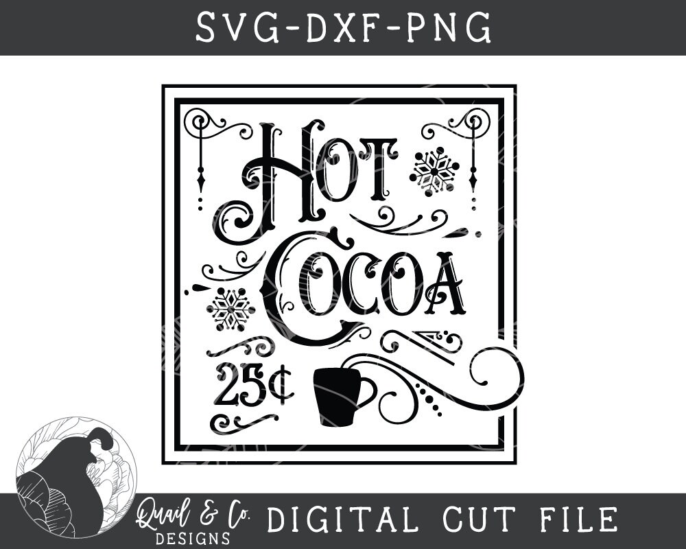 Hot Cocoa Bundle SVG Christmas Svg Bundle Christmas Sign Cut | Etsy