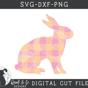 SVG Files, Buffalo Check Bunny Svg, Easter Svg, Bunny Svg, Rabbit Svg ...