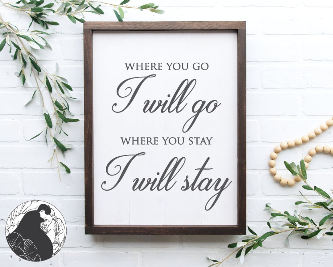 Where You Go I Will Go Svg, Bible Verse Svg, Christian Cut File ...