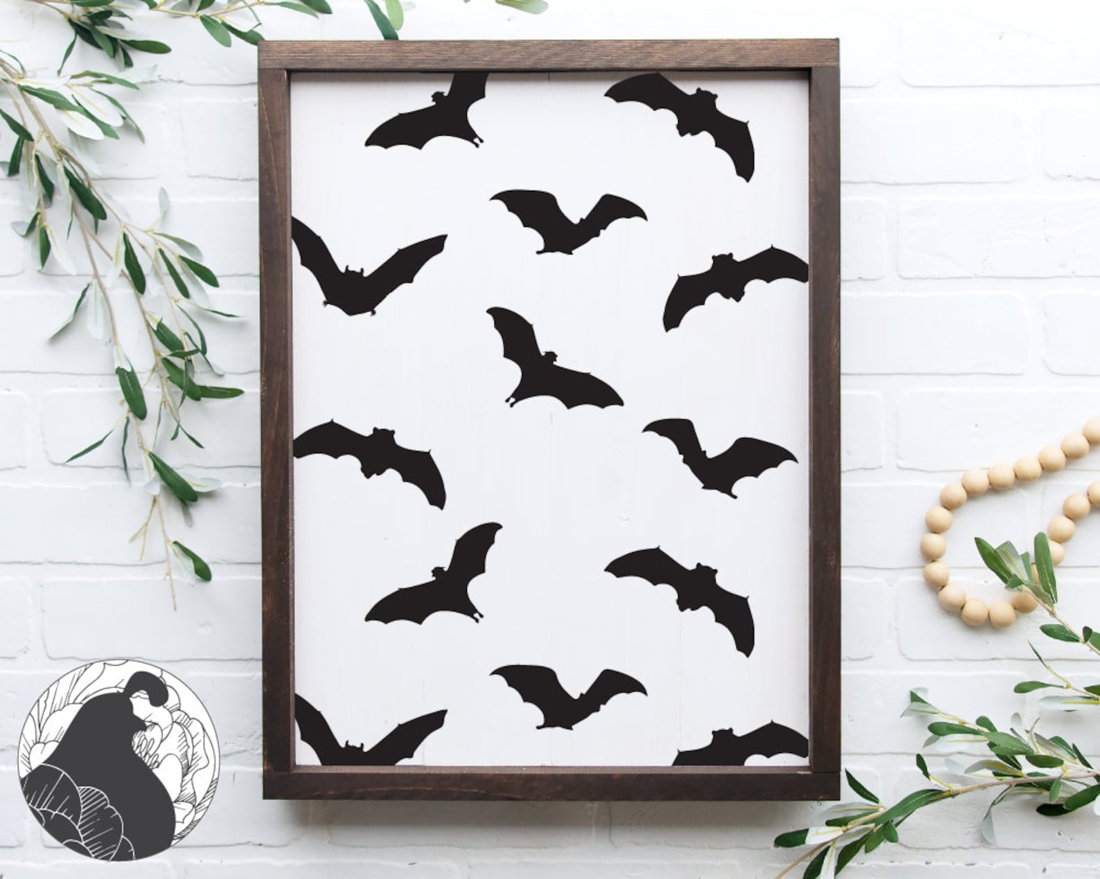 Bat Pattern SVG Bats Cut File Halloween Sign Svg Spooky - Etsy