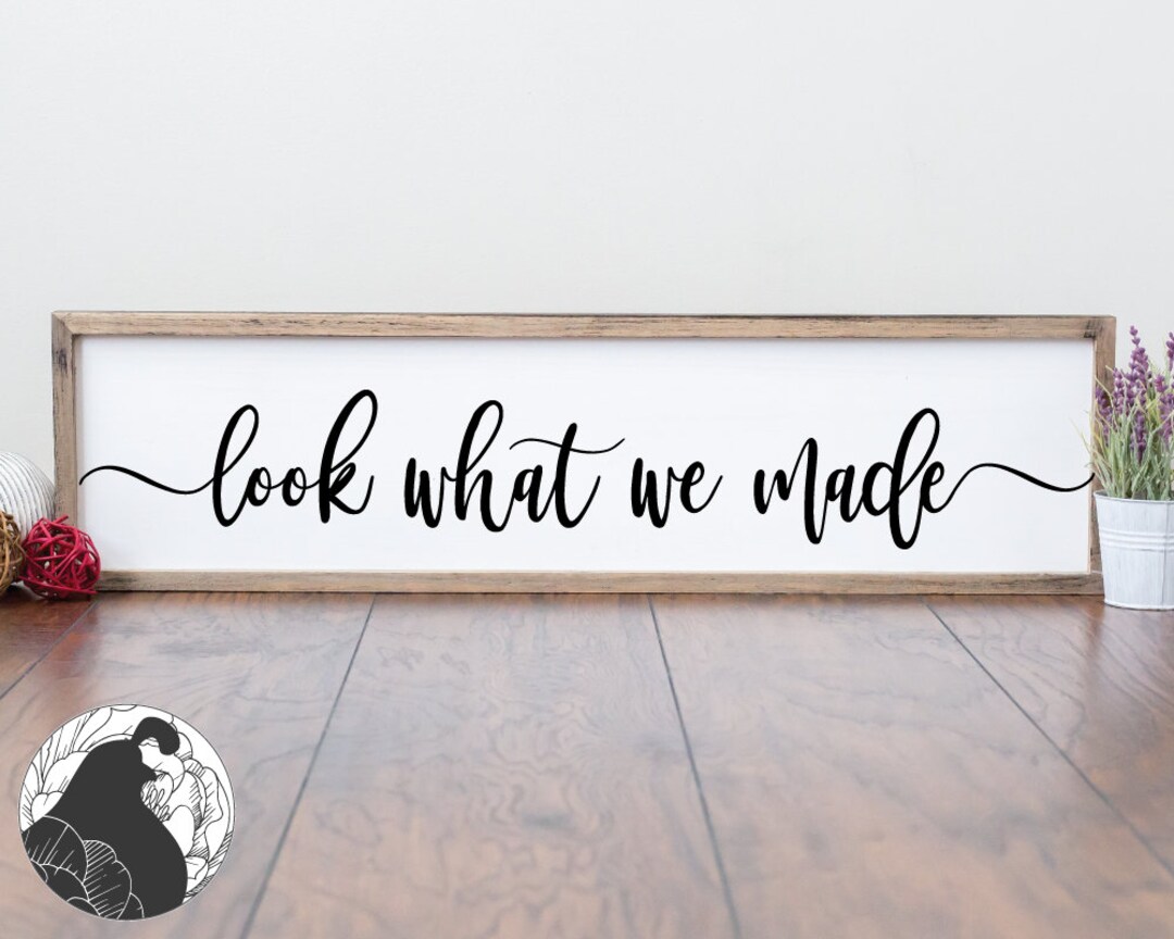 Look What We Made SVG, Art Display Cut File, Diy Art Hanger, Kids Svg ...