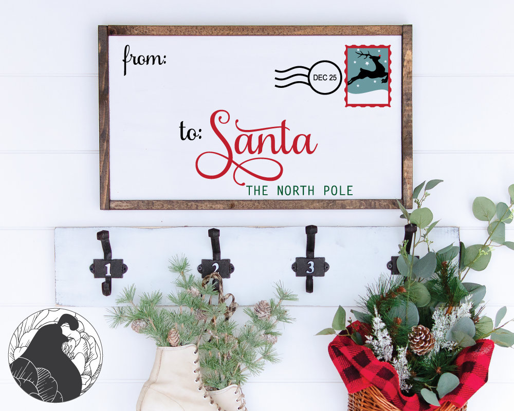Letter to Santa SVG Santa Letter Sign Svg Christmas Cut - Etsy