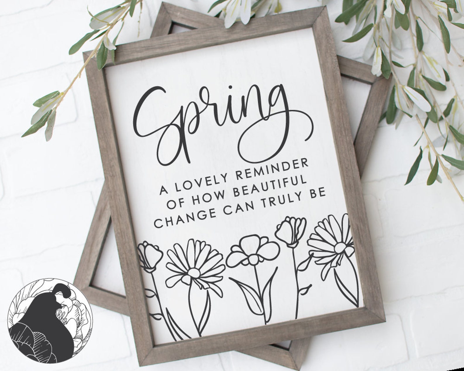 Spring Flowers SVG Flower Cut File Svg Spring Sign Svg | Etsy