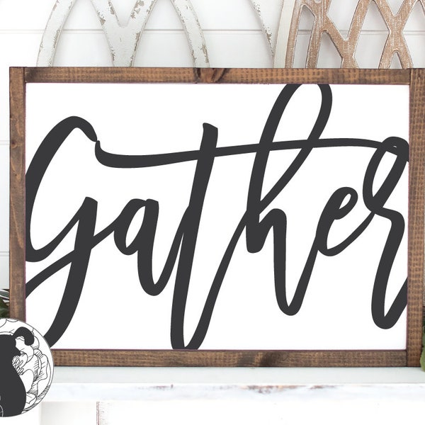 Large Gather Sign - Etsy