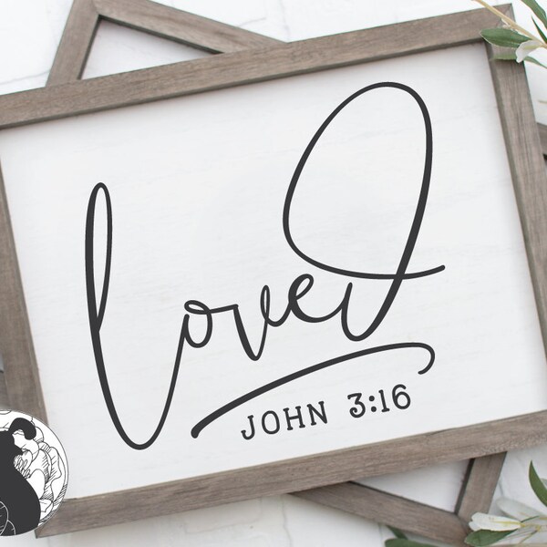 John 3 16 Sign - Etsy