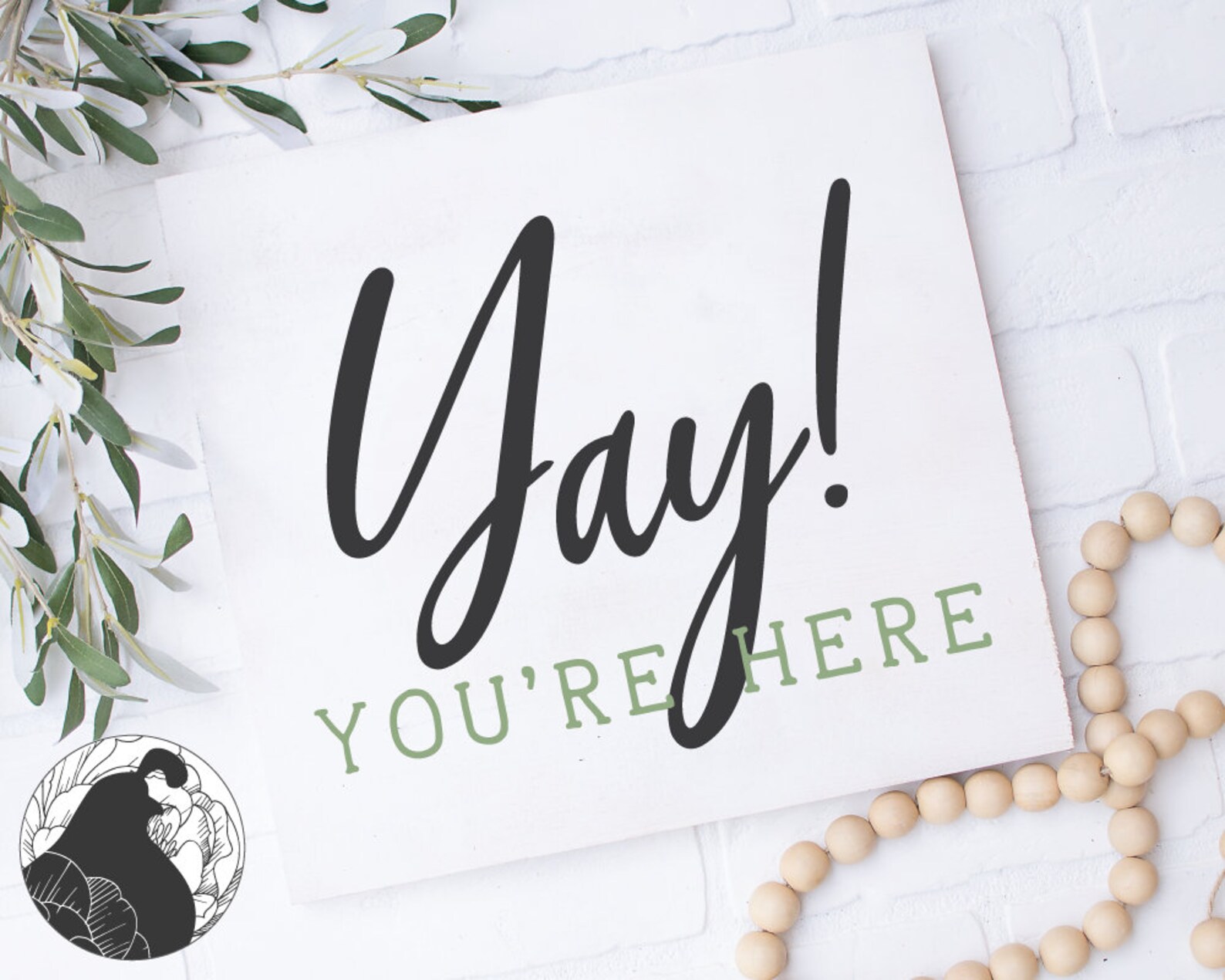 Yay You're Here SVG Doormat Cut File Doormat Quote - Etsy