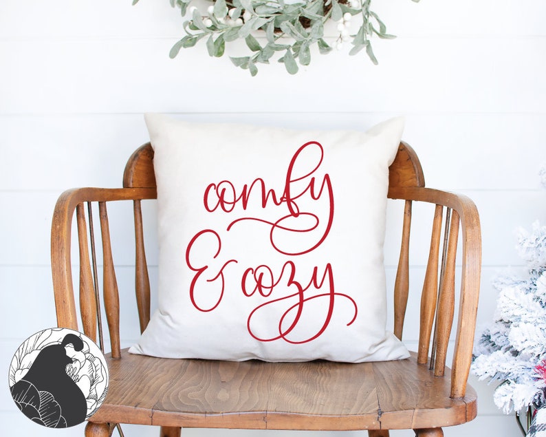 Comfy and Cozy SVG Christmas Sign Cut File Christmas Song - Etsy