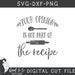 Your Opinion is Not Part of the Recipe SVG, Kitchen Sign Svg, Funny ...